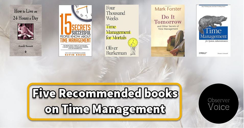 Five Recommended books on Time Management - Observer Voice