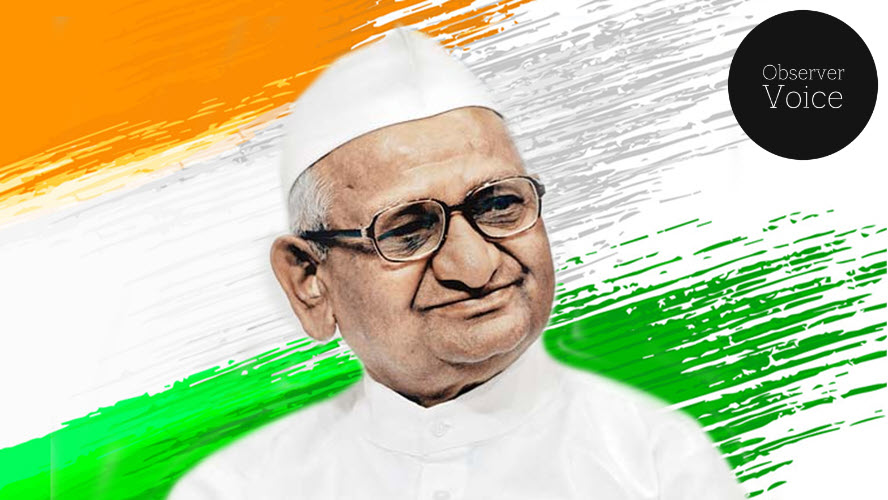 Anna Hazare an Indian social activist - Observer Voice