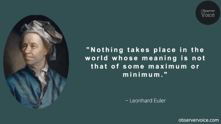 Leonhard Euler Quotes - Observer Voice
