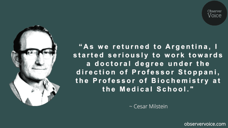 Top 7 Cesar Milstein Quotes - Observer Voice