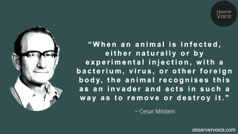 Top 7 Cesar Milstein Quotes - Observer Voice