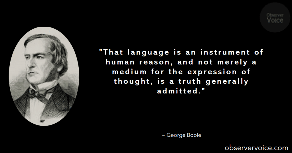 Top 9 George Boole Quotes - Observer Voice