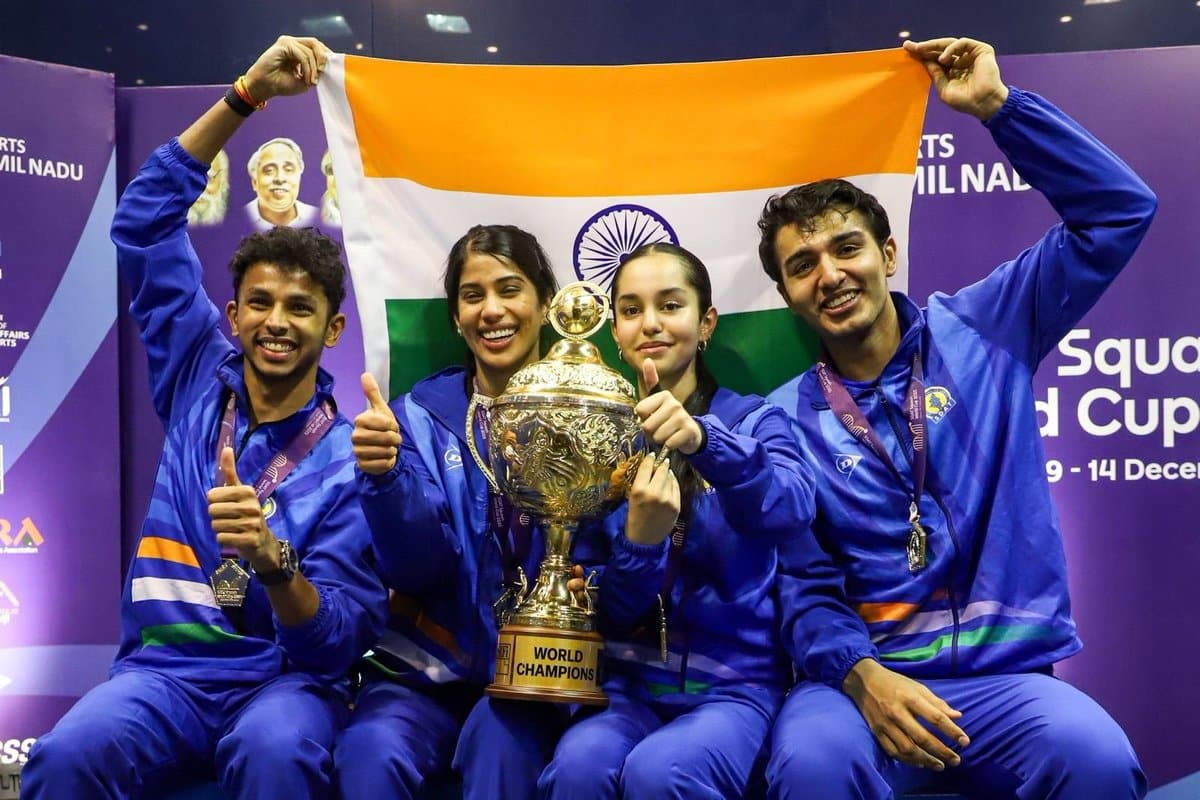 Indian Squash Team Makes History with First World Cup Win - Observer Voice